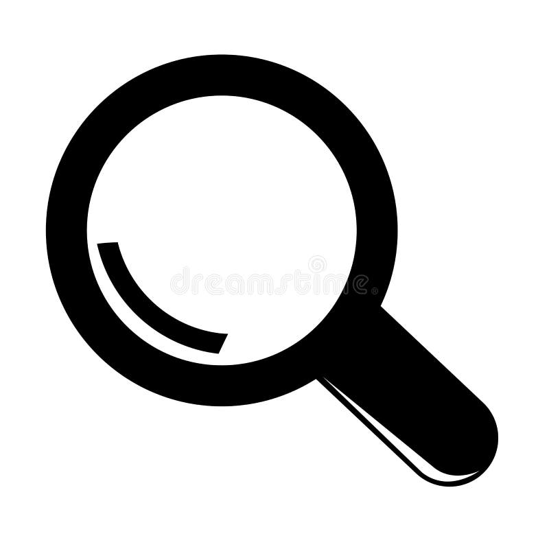 Simple Vector Illustration Sign, Search, Isolated on White Stock Vector ...