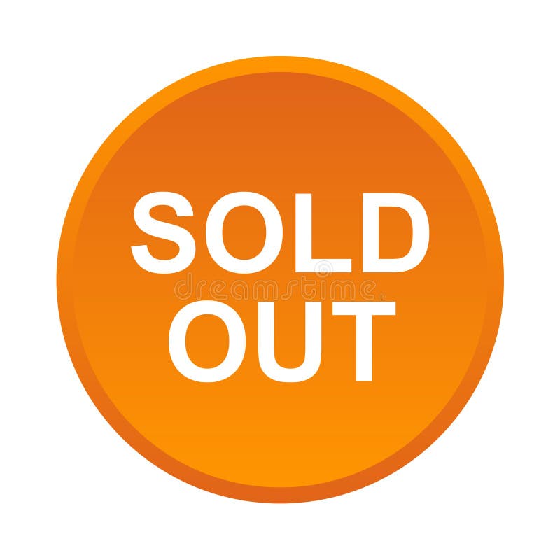 Sold out button stock vector. Illustration of background - 124628006