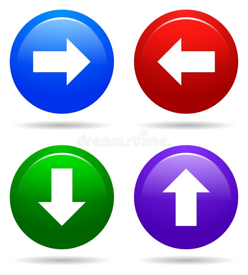Prev And Next Buttons - Arrow Buttons Stock Illustration - Illustration ...