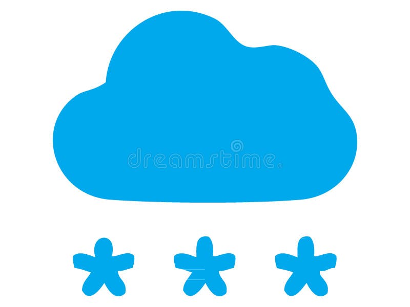 Weather Forecast App Icon for Snow Stock Vector - Illustration of icon ...