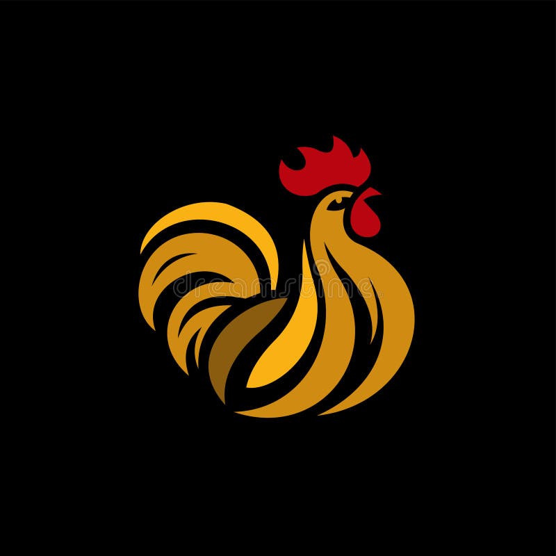 Simple Vector Image of Rooster Logo Stock Vector - Illustration of ...