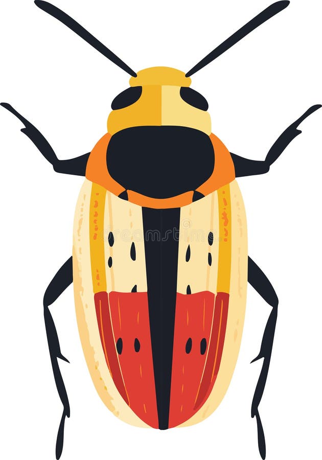 Simple Vector Insect Clipart Stock Vector - Illustration of cartoon ...