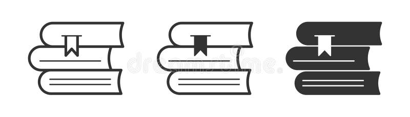 Stack of Books Icon. Vector Illustration Stock Illustration ...