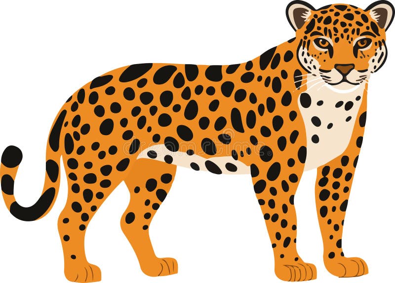 Simple Vector Jaguar Clipart Ilustración del Vector - Ilustración de ...