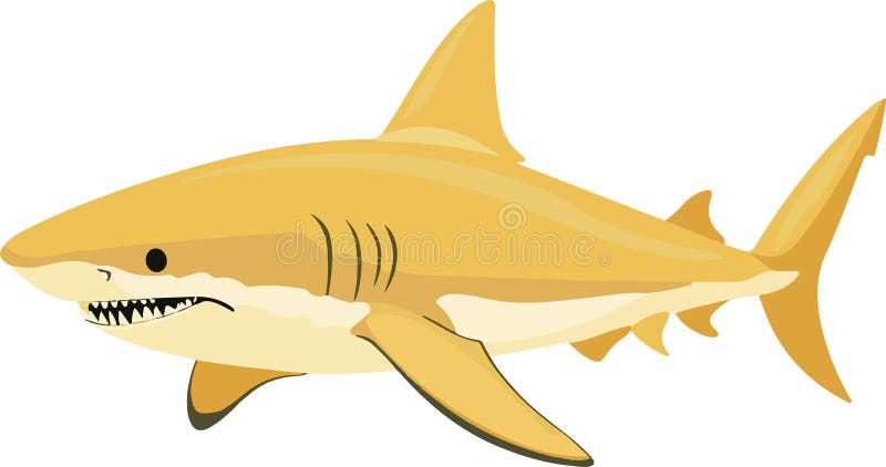 Simple Vector Lemon Shark Clipart Stock Vector - Illustration of vector ...