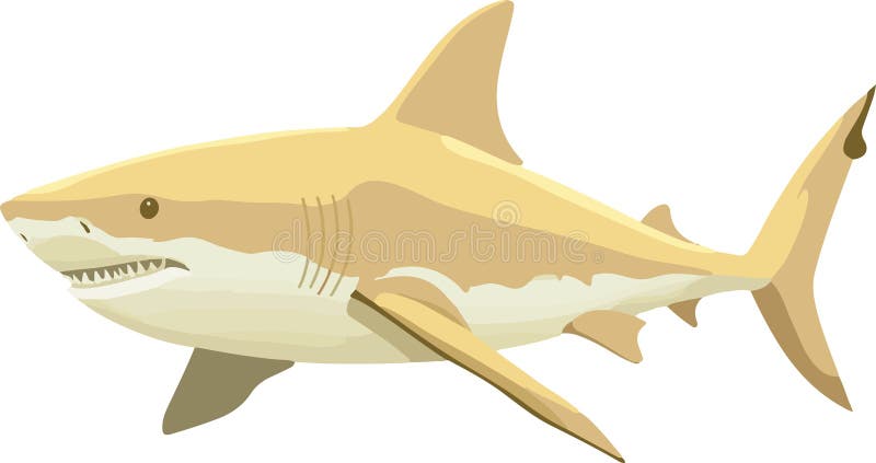 Simple Vector Lemon Shark Clipart Stock Vector - Illustration of ...
