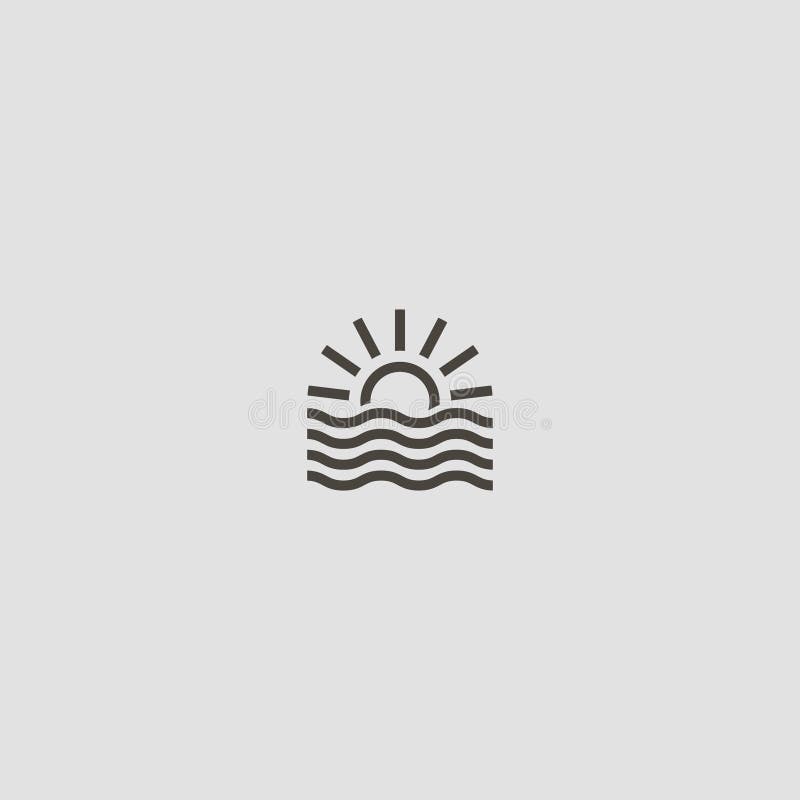 Sun Rising Over Water Stock Illustrations – 264 Sun Rising Over Water ...