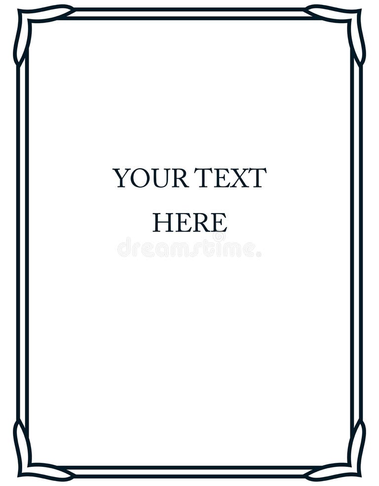 Simple Page Border Stock Illustrations – 15,895 Simple Page Border ...