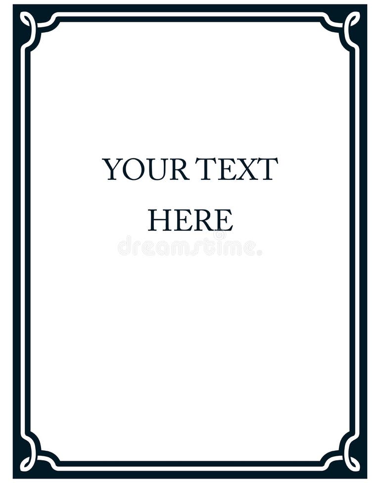 Simple Line Border Stock Illustrations – 132,263 Simple Line Border ...