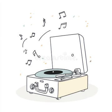 Record Player Drawing Stock Illustrations – 5,188 Record Player Drawing ...