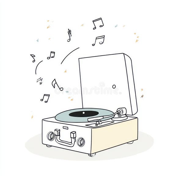 Record Player Drawing Stock Illustrations – 5,188 Record Player Drawing ...