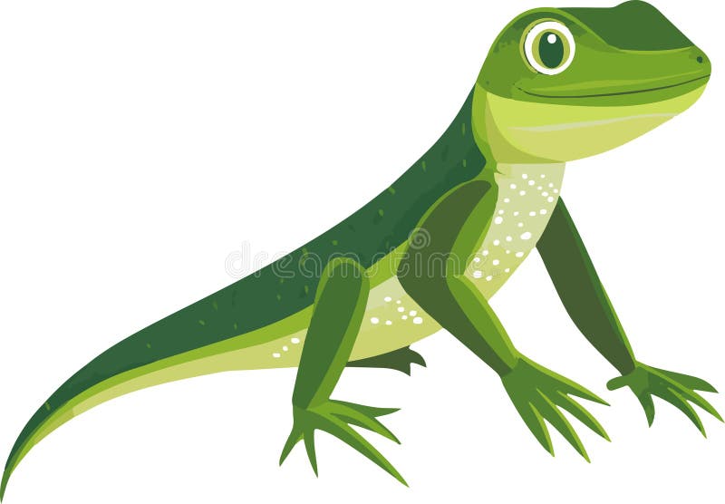 Simple Vector Lizard Clipart Stock Vector - Illustration of bold ...