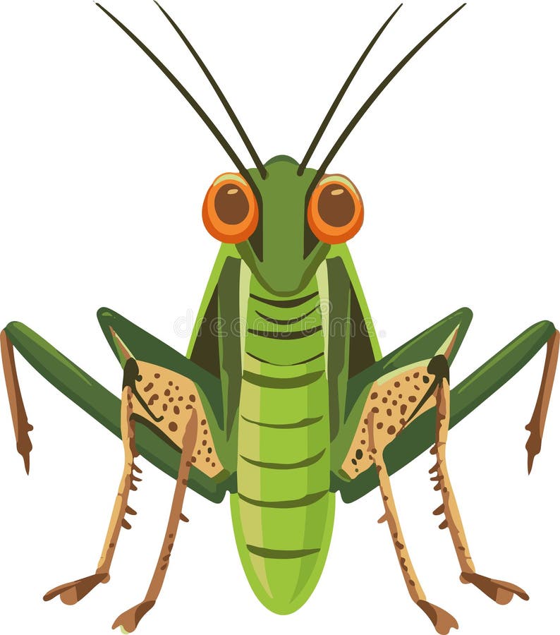 Simple Vector Locust Clipart Stock Vector - Illustration of bold ...