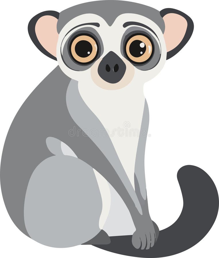 Simple Vector Loris Clipart Stock Vector - Illustration of clipart ...