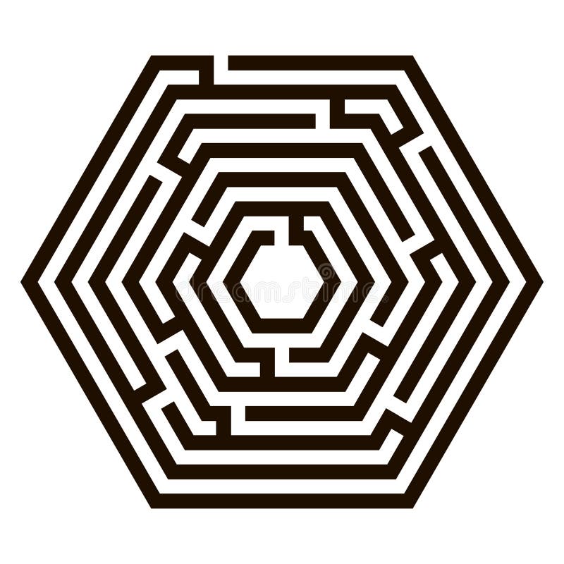 Simple Vector Maze. Vector Illustration Stock Illustration ...