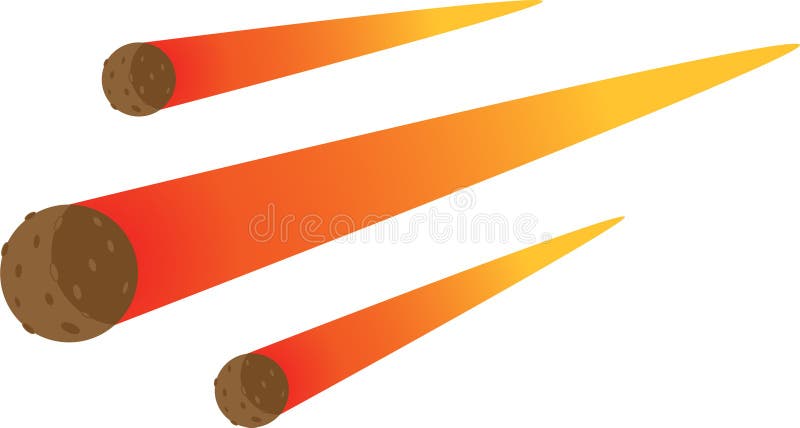 Simple vector meteor stock vector. Illustration of undefined - 356403385