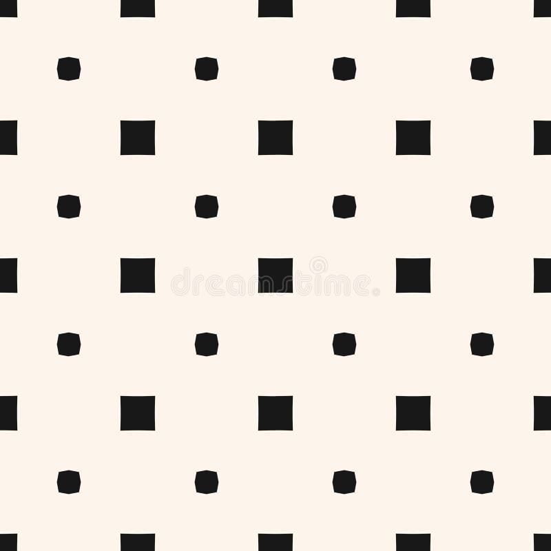Simple Vector Minimalist Geometric Seamless Pattern with Small Squares ...