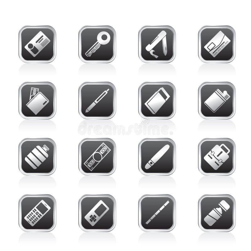 Simple Vector Object Icons stock vector. Illustration of match - 55228304