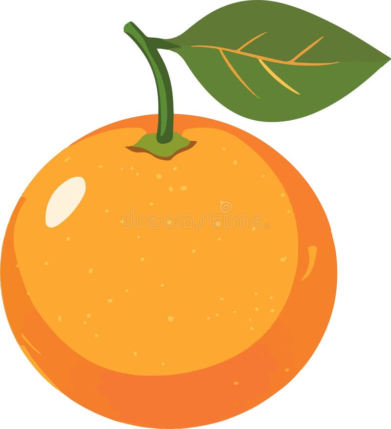 Simple Vector Orange Clipart Stock Vector - Illustration of basic ...