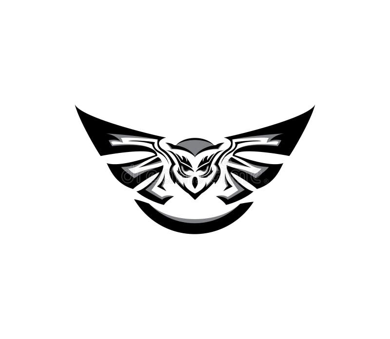 Simple Vector Owl Logo Design Simpe and Modern Stock Illustration ...