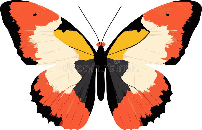 Simple Vector Papillon Clipart Stock Vector - Illustration of printable ...