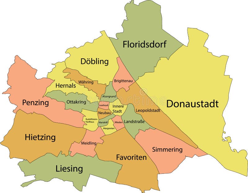 Vienna District Map Stock Illustrations – 474 Vienna District Map Stock ...