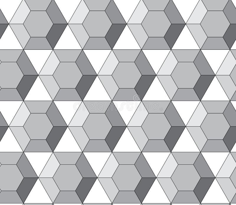 Simple Vector Pattern - Hexagonal Diamonds Stock Vector - Illustration ...