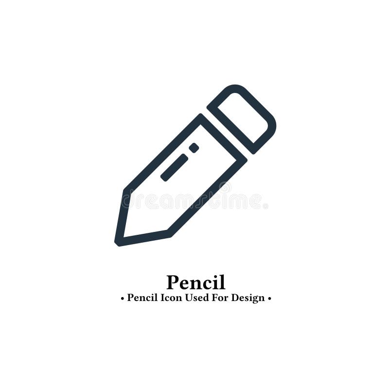Simple Vector Pencil Icon, Perfect Writing and Editing Symbol for Web ...