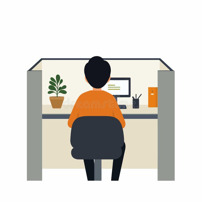 Cubicle Cartoon Stock Illustrations – 457 Cubicle Cartoon Stock ...