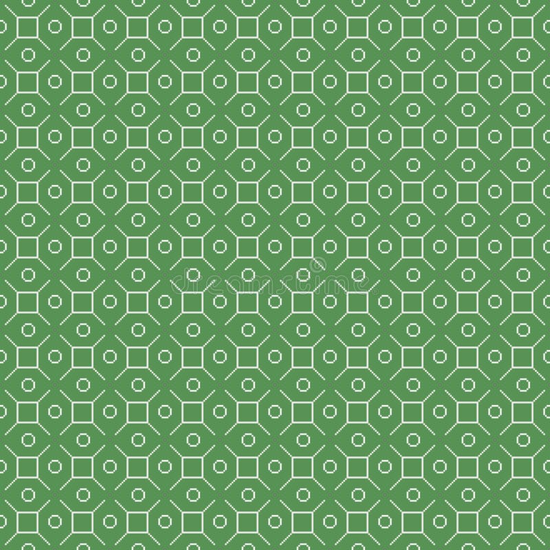 Vector Pixel Art Seamless Pattern of Minimalistic Abstract Square ...
