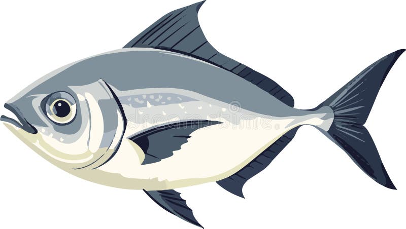 Simple Vector Pompano Clipart Stock Vector - Illustration of kids ...