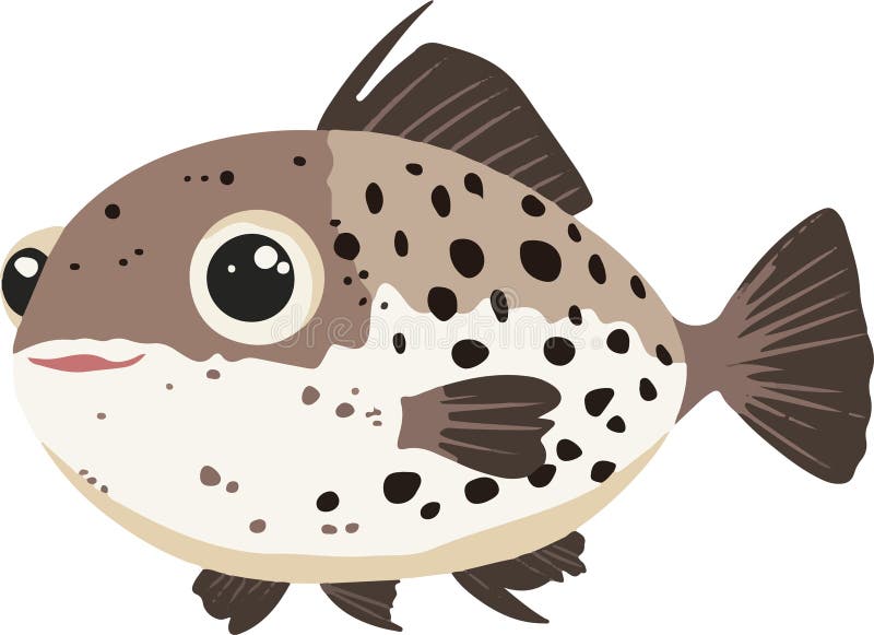 Simple Vector Pufferfish Clipart Stock Vector - Illustration of basic ...