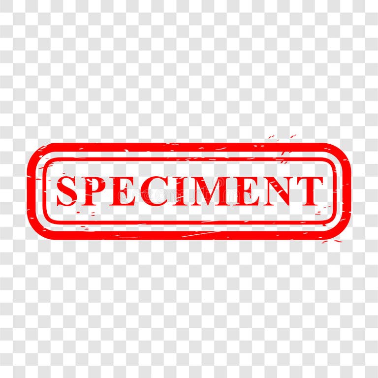 Simple Vector Red Scratch Rubber Stamp, Speciment, at Transparent ...