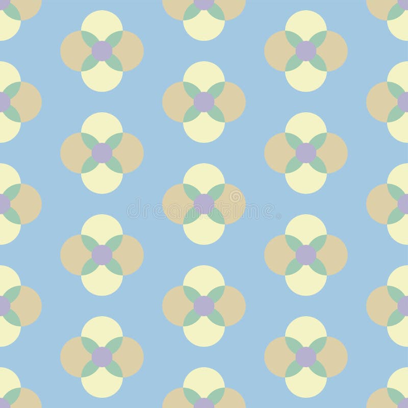 Simple Vector Repeatable Floral Pattern Stock Vector - Illustration of ...