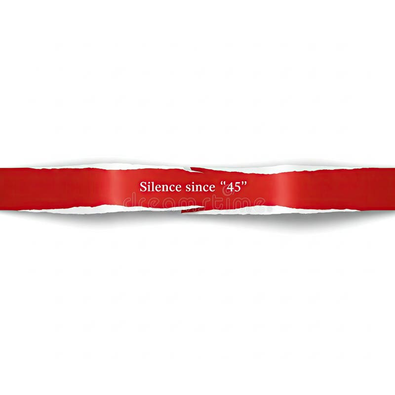 Simple Vector Ribbon Representing End of Conflict Stock Illustration ...