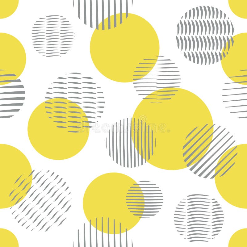 Simple Vector Seamless Pattern with Circle Shapes Stock Vector ...