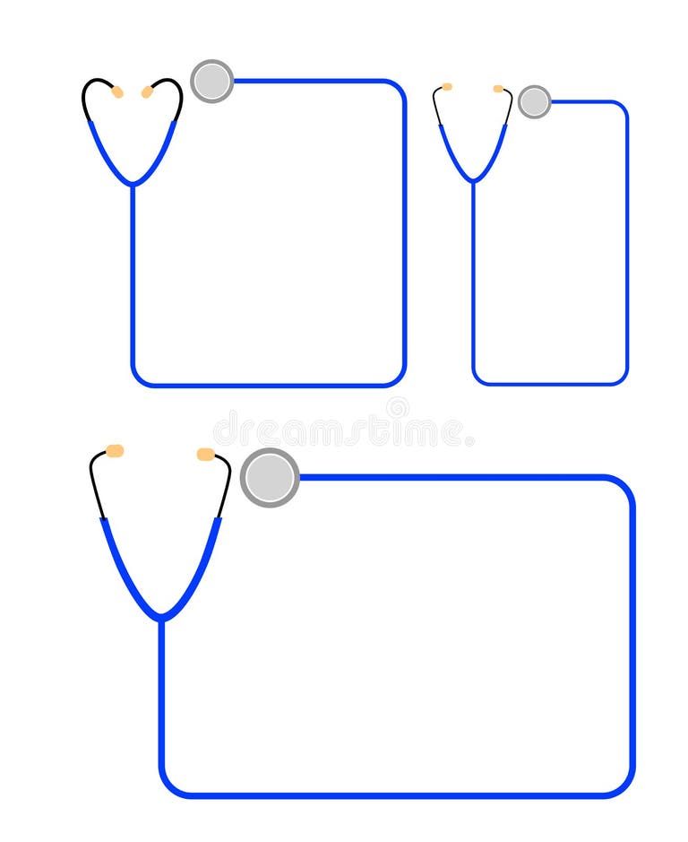 Simple Stethoscope Frame Stock Illustrations – 85 Simple Stethoscope ...