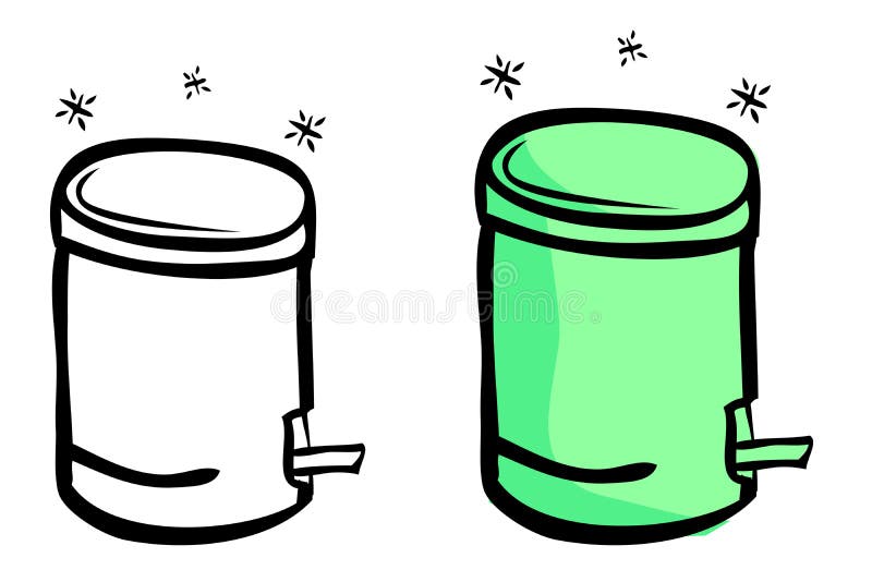 Simple Vector Set Outline Hand Draw Sketch of Sparkling Closed Clean ...