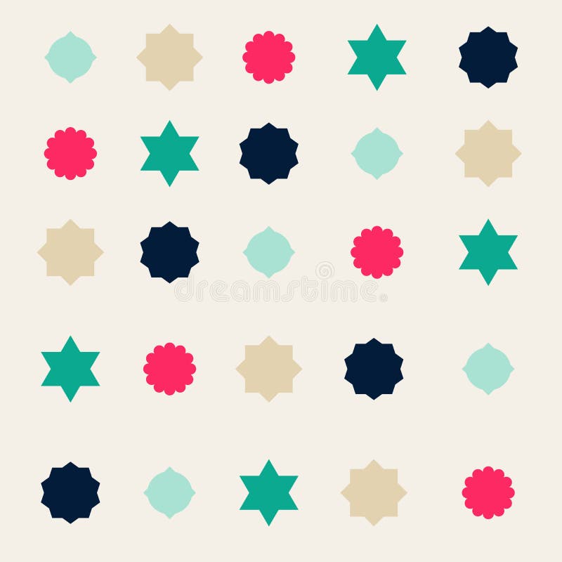Simple Vector Shape with Modern Celebration Style for Seamless Pattern ...