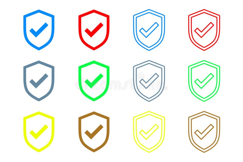 Tick Shield Security Icon Stock Illustrations – 5,759 Tick Shield ...