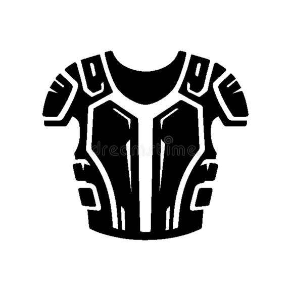 Simple Vector Shoulder Pads Icon Logo Design Illustration. Stock Vector ...
