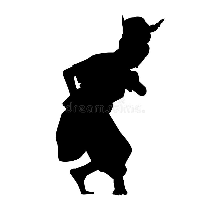 Simple Vector Silhouette of Young Girl Traditional West Java, Sunda ...