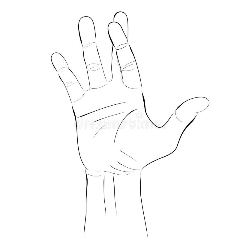 Simple Right Hand Drawing