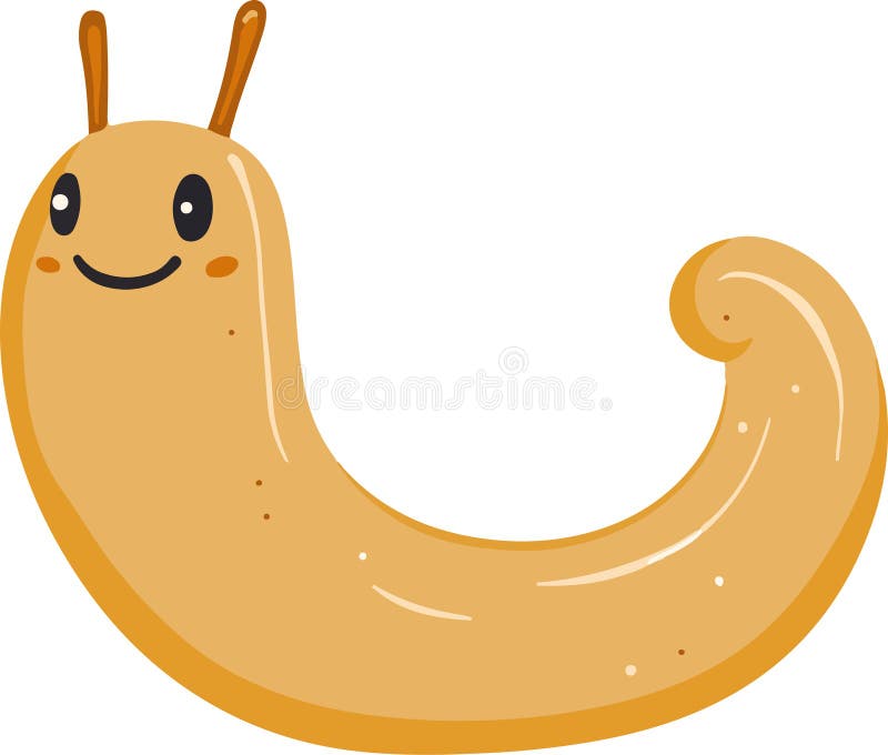Simple vector slug clipart stock vector. Illustration of clipart ...