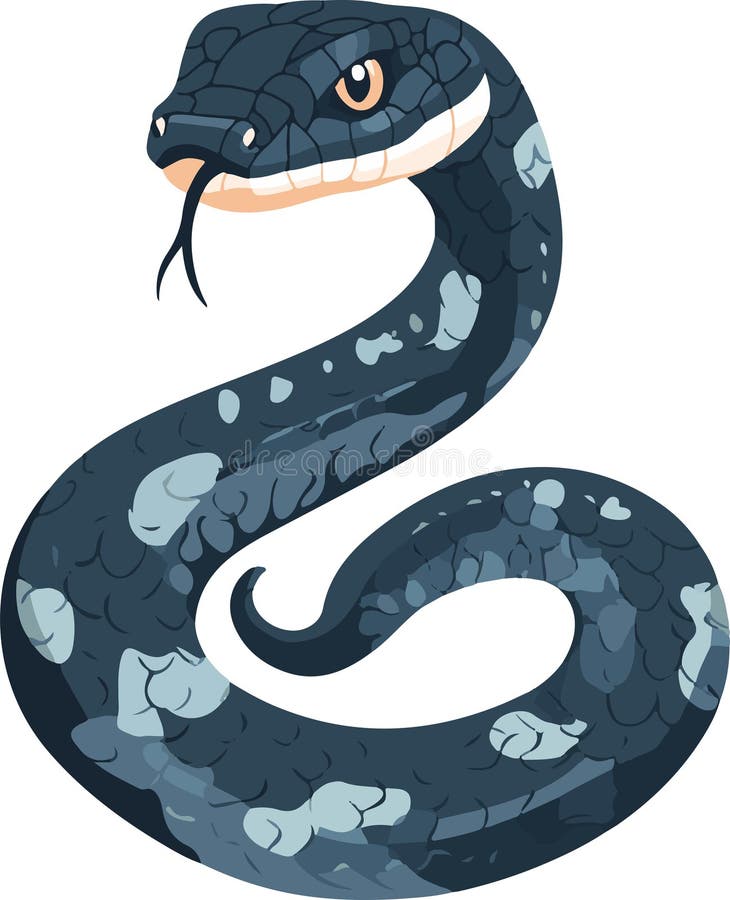 Simple Vector Snake Clipart Stock Vector - Illustration of cartoon ...