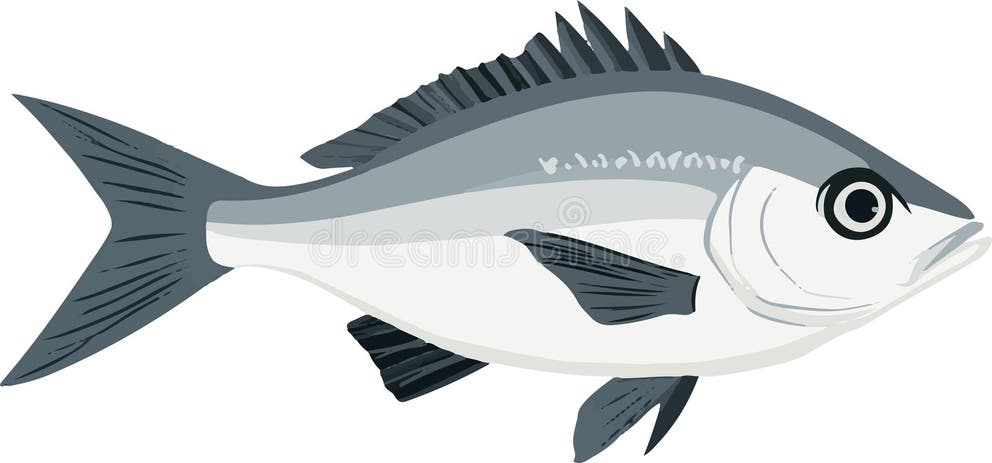 Simple Vector Snapper Clipart Stock Vector - Illustration of minimalist ...