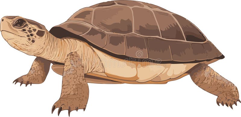 Simple Vector Snapping Turtle Clipart Stock Vector - Illustration of ...