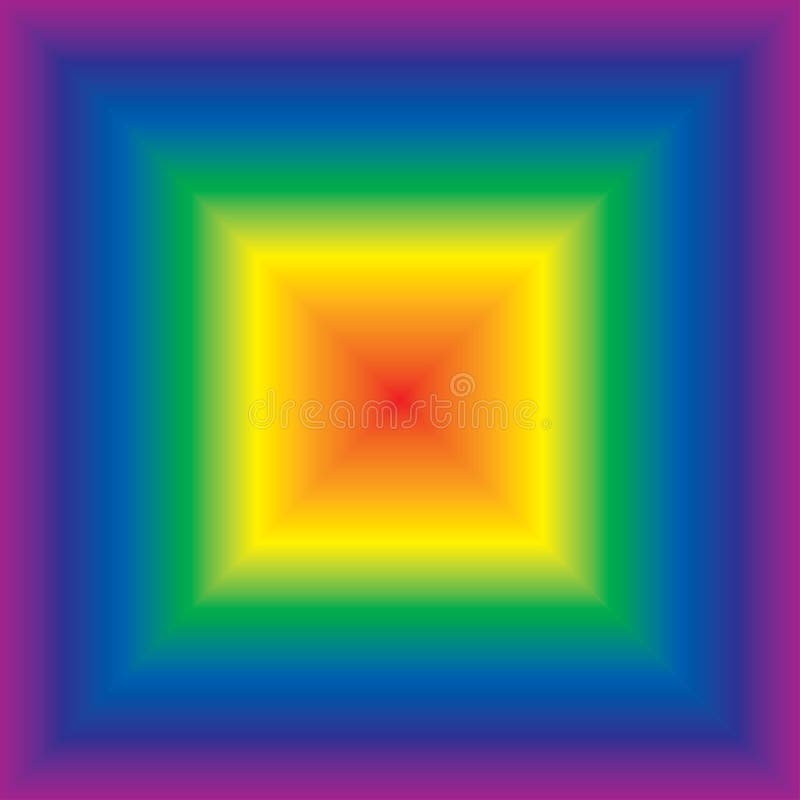 Rainbow square 1 stock vector. Illustration of geometric - 133341567