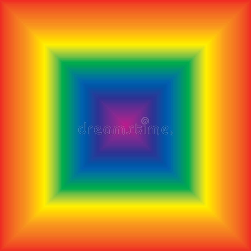 Rainbow square 2 stock vector. Illustration of backdrop - 133365640