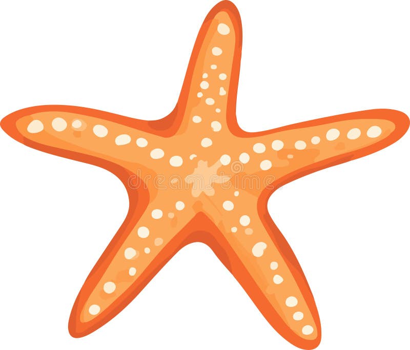 Simple Vector Starfish Clipart Ilustración del Vector - Ilustración de ...